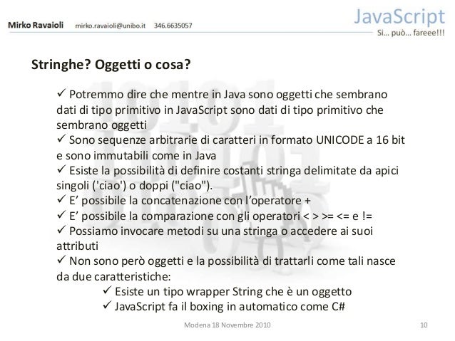 Diversamente Javascript: si.. può.. fare! (di Mirko Ravaioli)