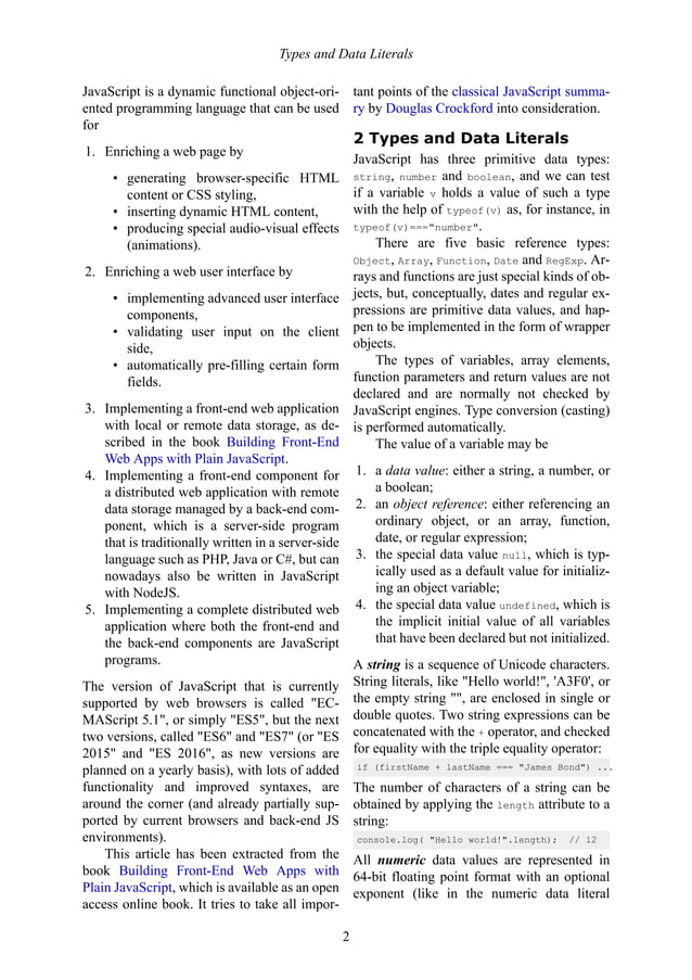 Java script summary | PDF | Web Development | Internet