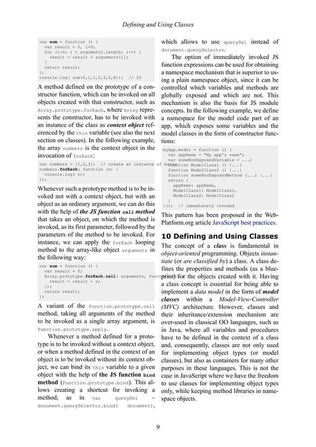 Java script summary | PDF | Web Development | Internet