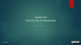 Javascript tdd byandreapaciolla | PDF