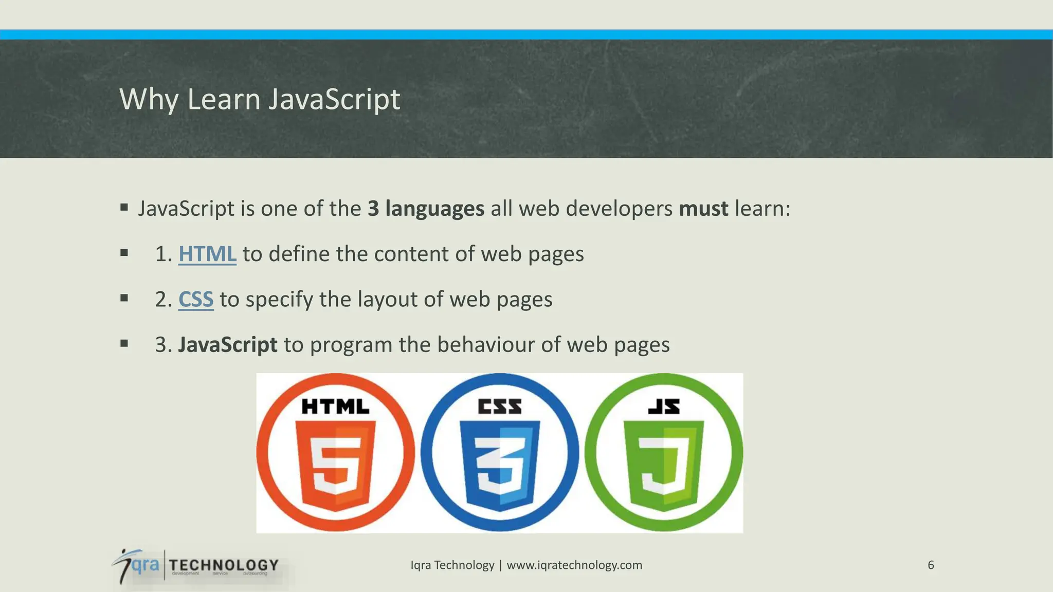 JavaScript Training Day 01 Iqra Technology.pptx