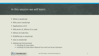 JavaScript Training Day 01 Iqra Technology.pptx | Web Development ...