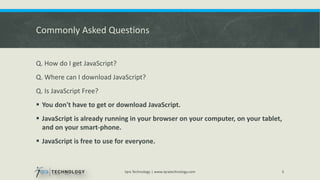 JavaScript Training Day 01 Iqra Technology.pptx | Web Development ...