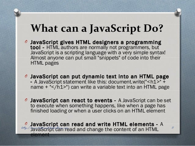 Javascript tutorial