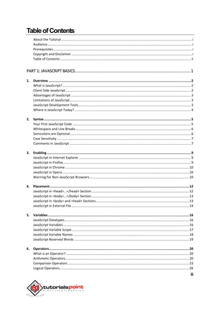 Javascript tutorial | PDF