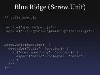 Javascript Unit Testing | PPT
