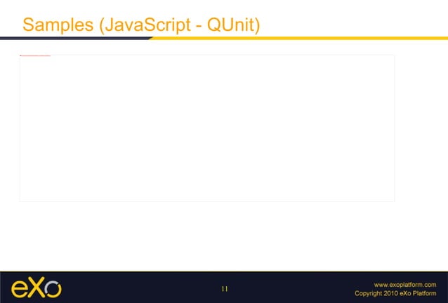 Javascript Unit Testing Framework Ppt Free Download