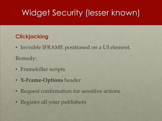 External JavaScript Widget Development Best Practices (updated) (v.1.1 ...