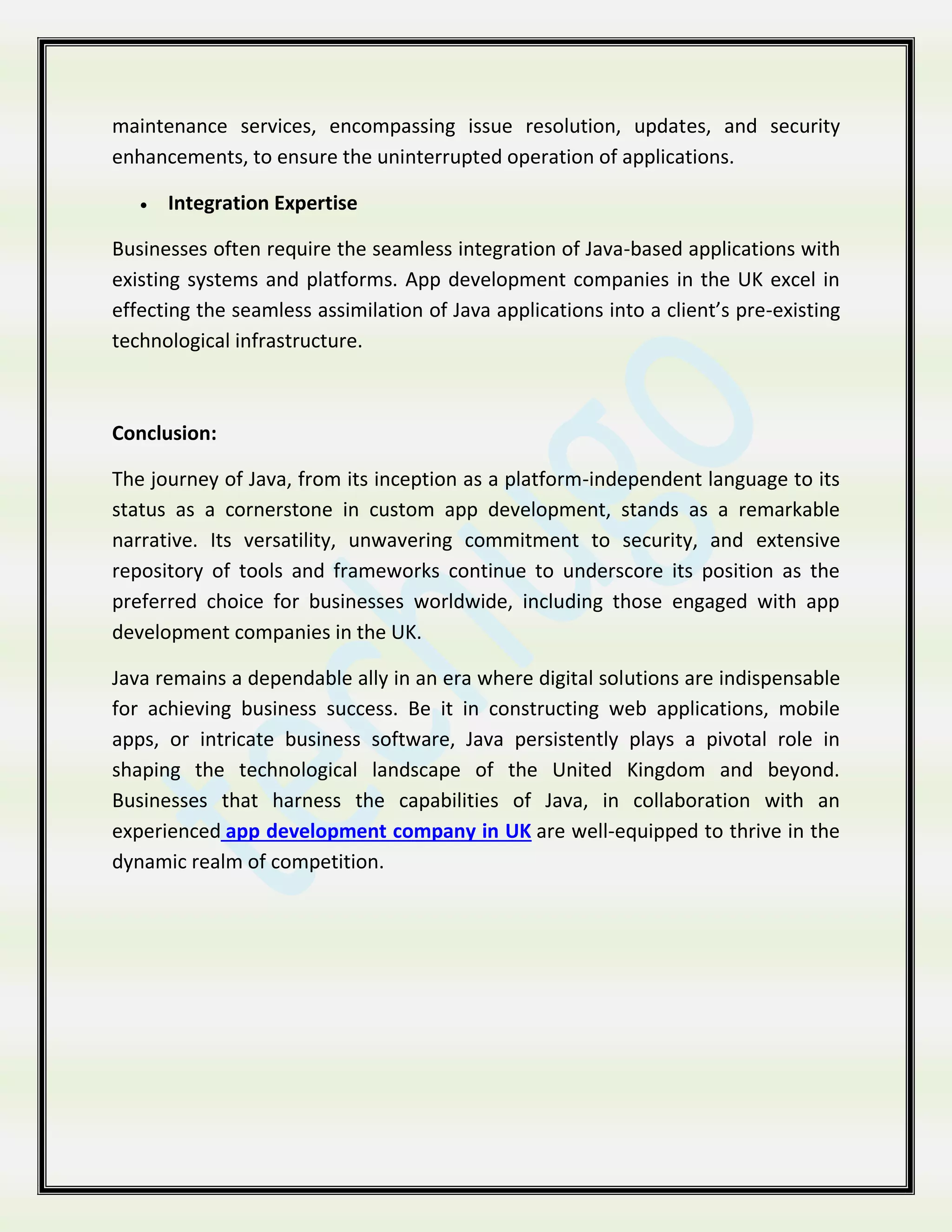 Java’s Dominance A Closer Look at Custom App Development | PDF | Web Development | Internet