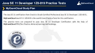 Java SE 11 Developer 1Z0-819 Practice Tests | PPT
