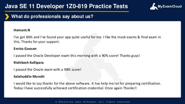 Java SE 11 Developer 1Z0-819 Practice Tests | PPT