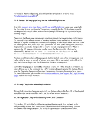 Java Standard Edition 6 Performance | PDF