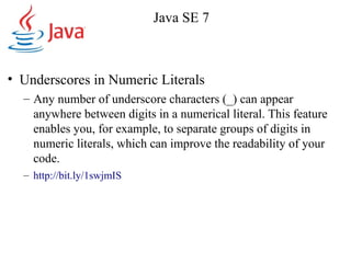 Java se 7 new language features | PDF