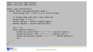 Java SE Advance Chapter10: Regular Expression | PPT