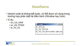 Java SE Advance Chapter11: Internationlization & Localization | PPT