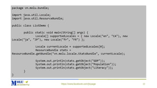 Java SE Advance Chapter11: Internationlization & Localization | PPT