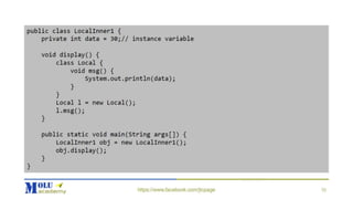 Java SE Advance Chapter3: Nested Class | PPT