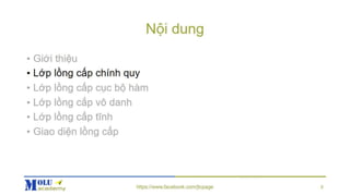 Java SE Advance Chapter3: Nested Class | PPT