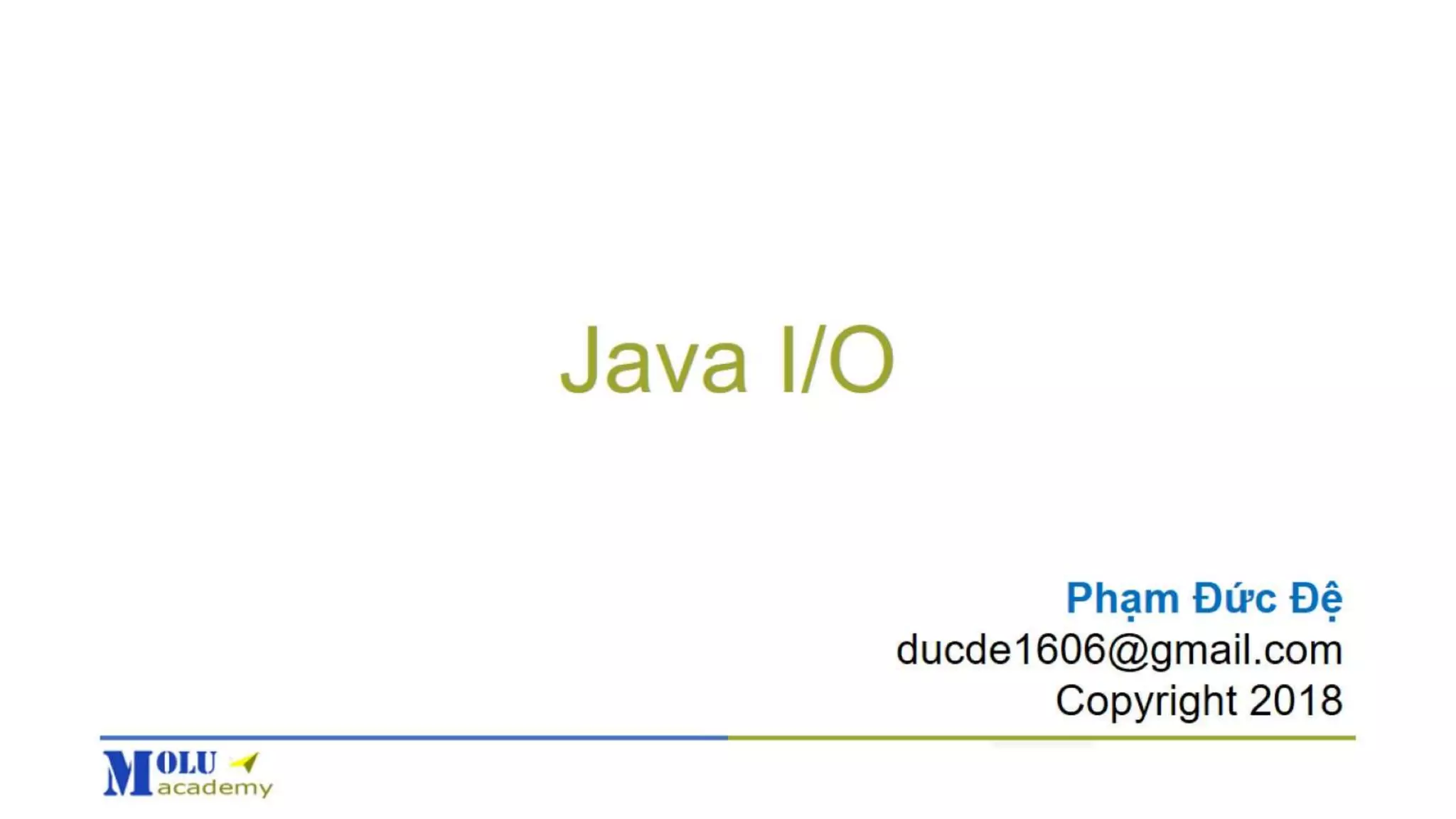 Java SE Basic Chapter9: IO Stream | PPT