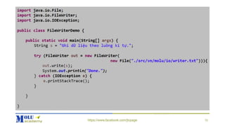 Java SE Basic Chapter9: IO Stream | PPT