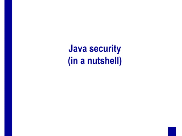 Java security | PPT