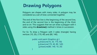 Basic Graphics in Java | PPTX