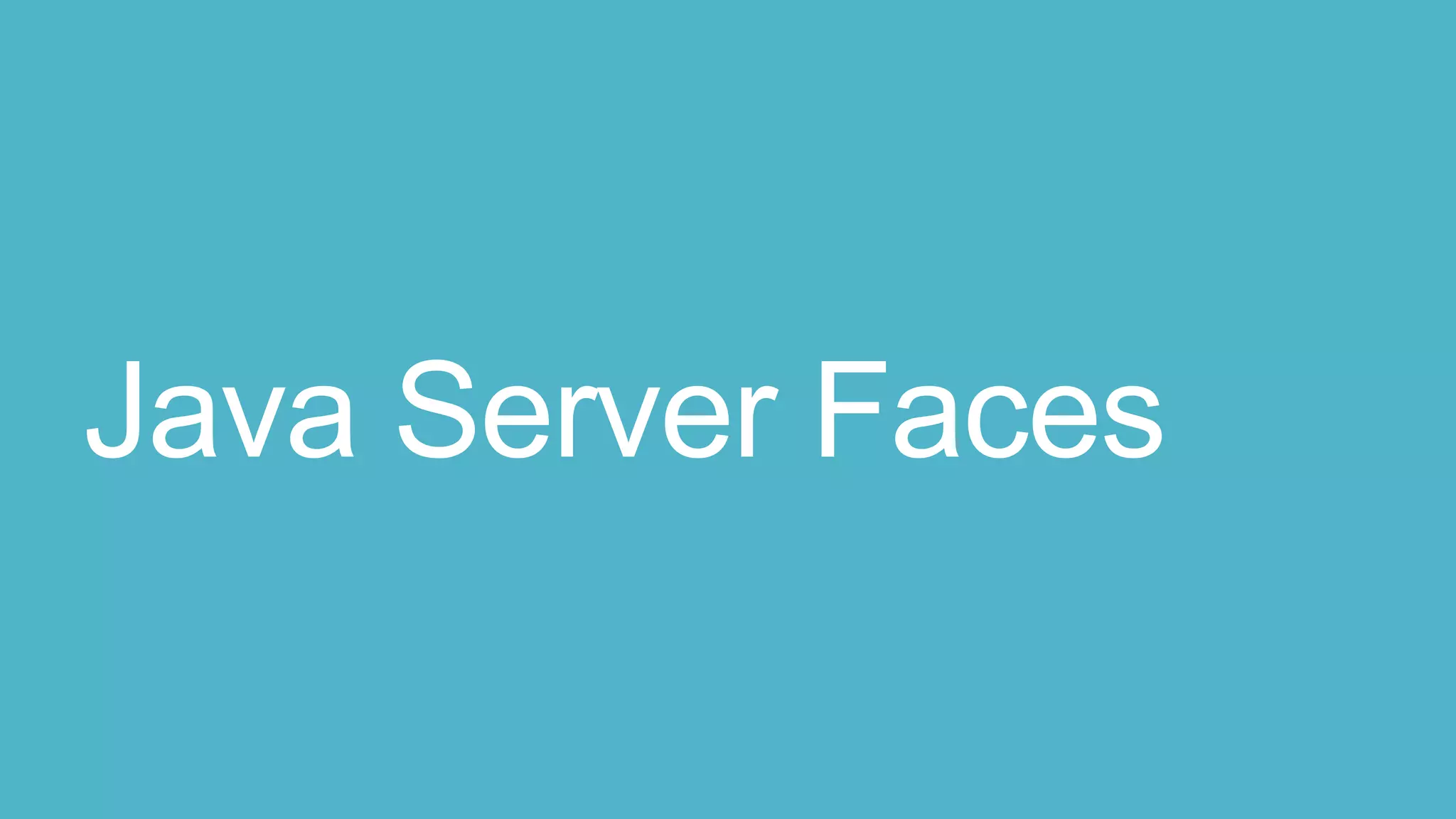 Java server faces | PPT