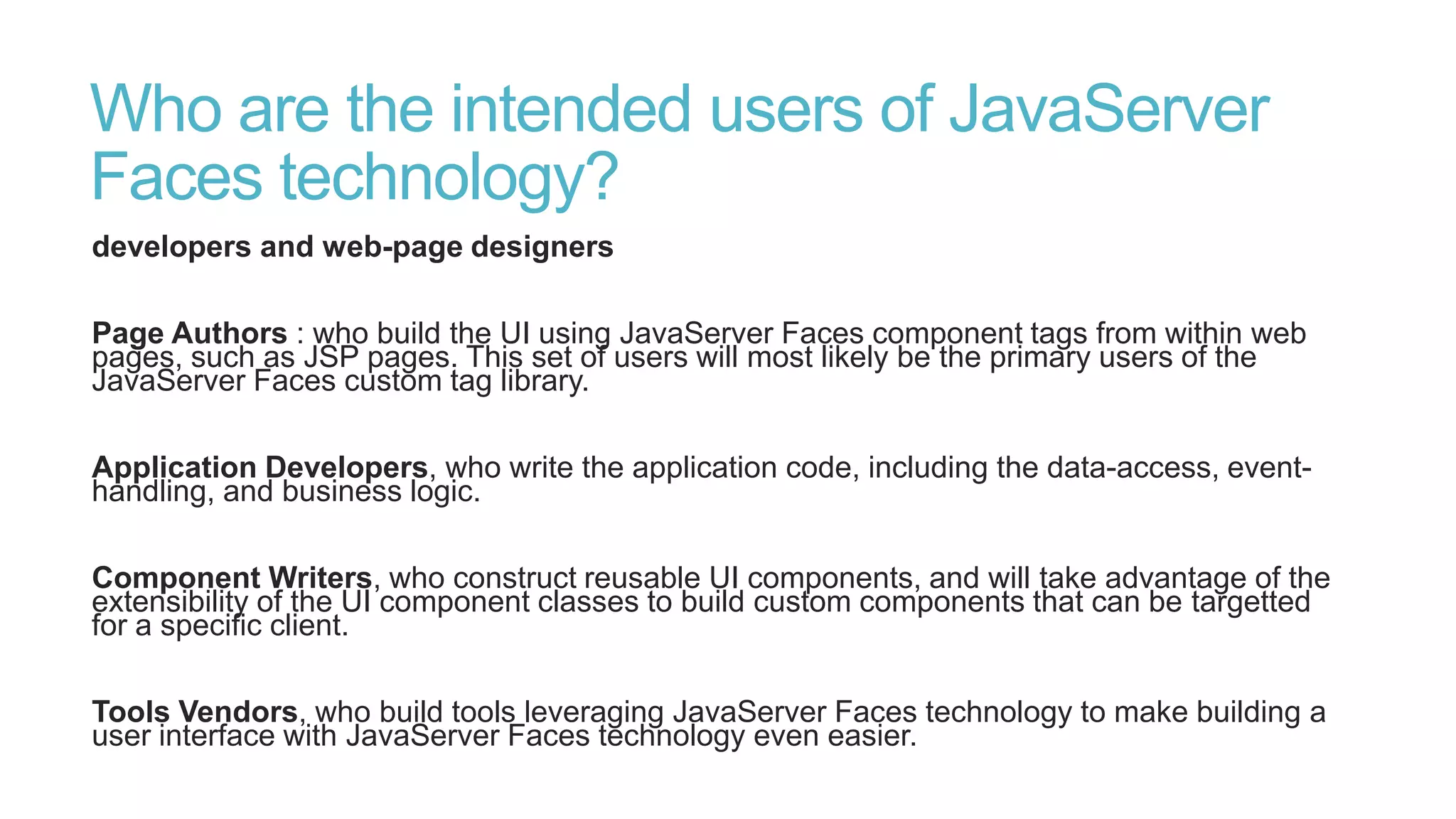 Java server faces | PPT