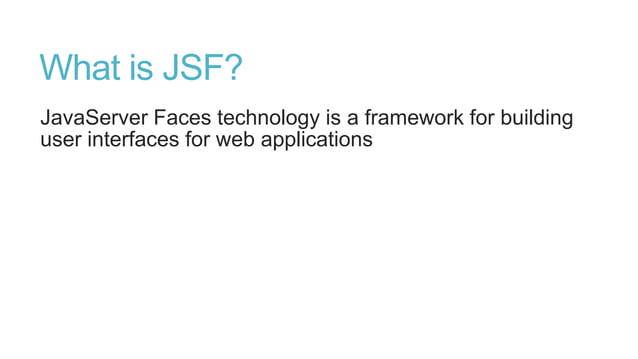 Java server faces | PPT