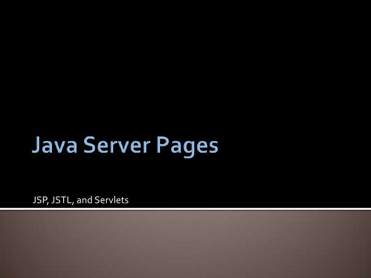 JavaServer Pages