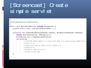 Knowledge Sharing : Java Servlet | PPT