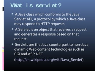 Knowledge Sharing : Java Servlet | PPT