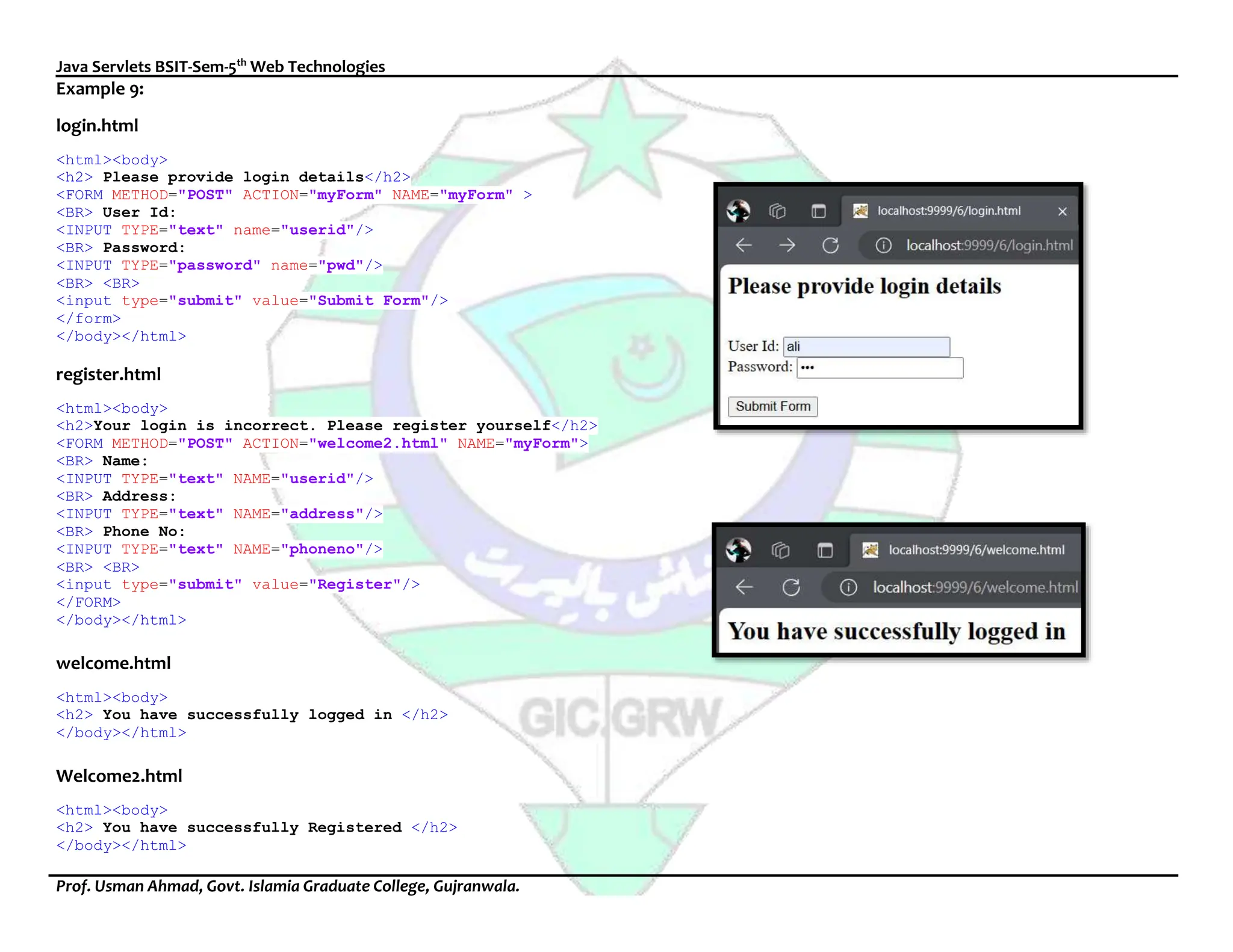 Javajavaservletprogramsexamplespdf