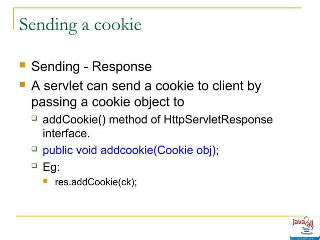 Java servlet life cycle - methods ppt | PPT