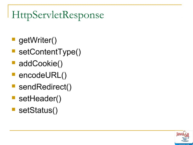 Java servlet life cycle - methods ppt | PPT