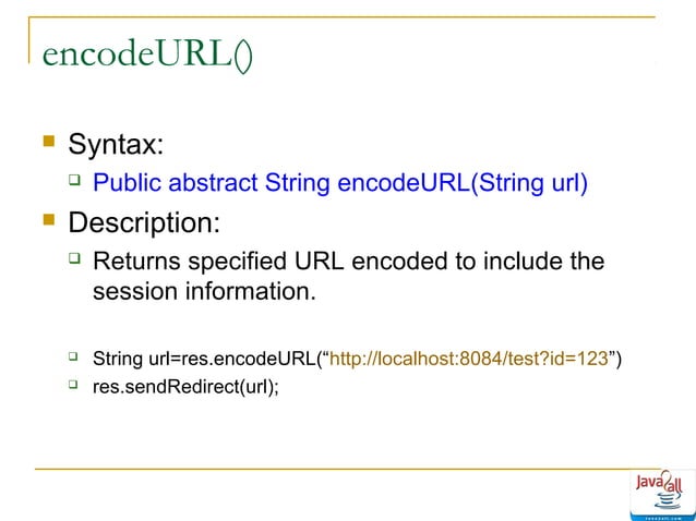 Java servlet life cycle - methods ppt