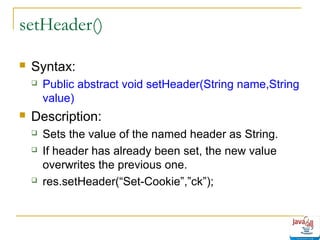 Java servlet life cycle - methods ppt | PPT