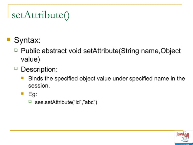 Java servlet life cycle - methods ppt
