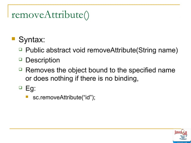 Java servlet life cycle - methods ppt