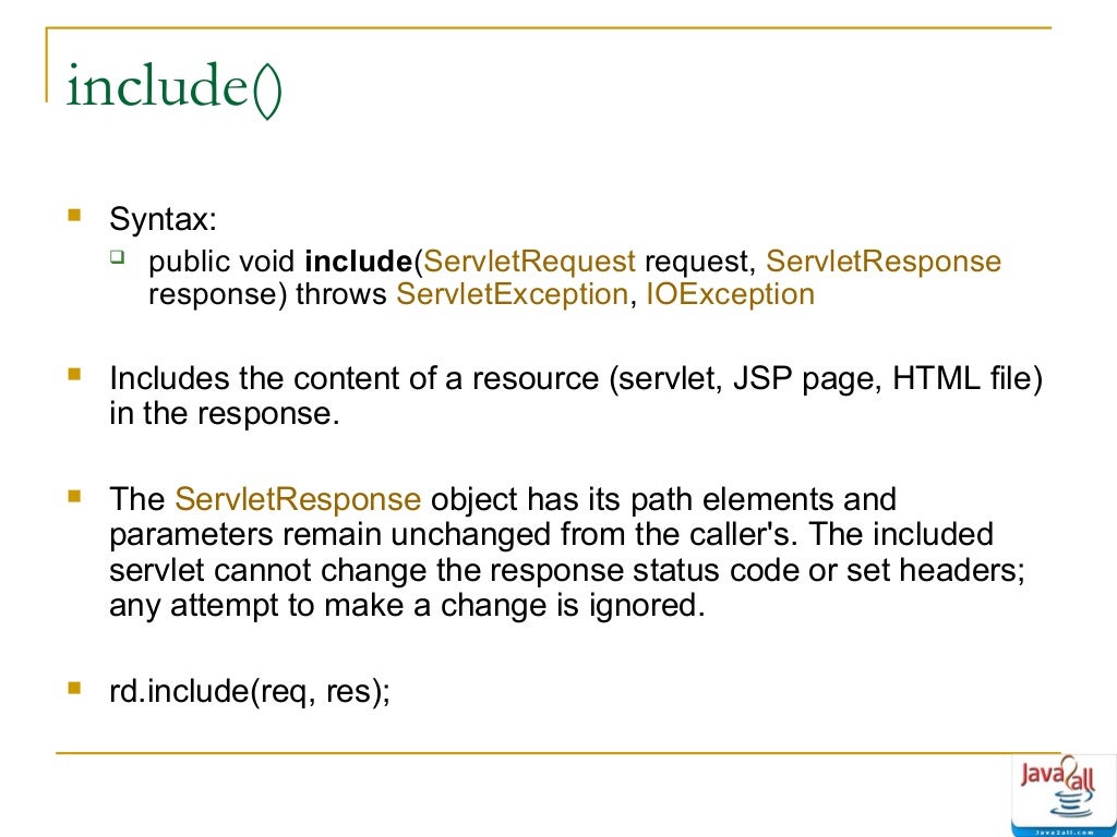 Java servlet life cycle - methods ppt