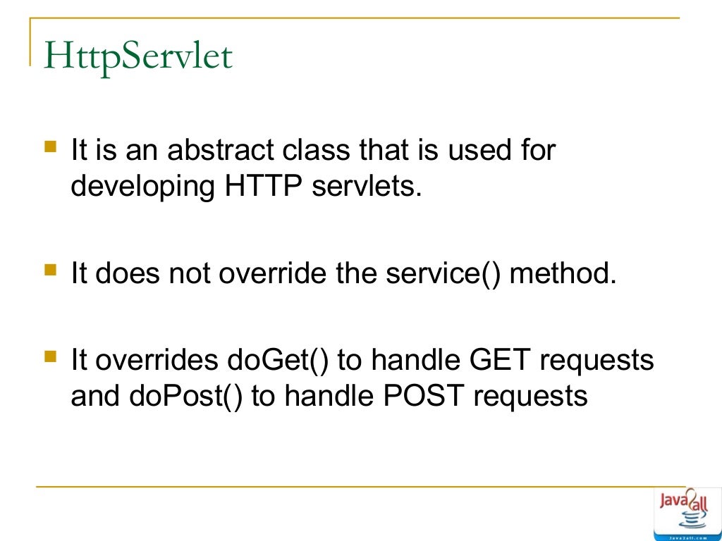 Java servlet life cycle - methods ppt
