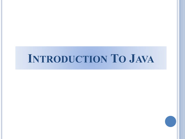 Java/Servlet/JSP/JDBC | PPTX