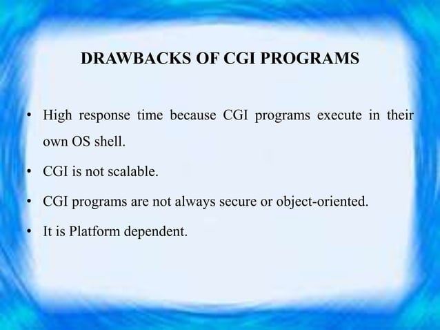 Java servlets and CGI | PPTX