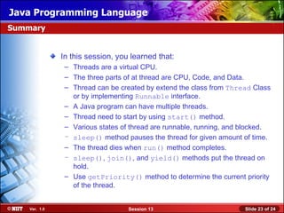 Java session13 | PPT