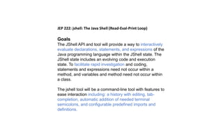 Java's jshell | PPT