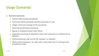 Java spring batch | PPTX | Databases | Computer Software and Applications