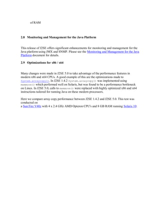 Java Standard Edition 5 Performance | PDF