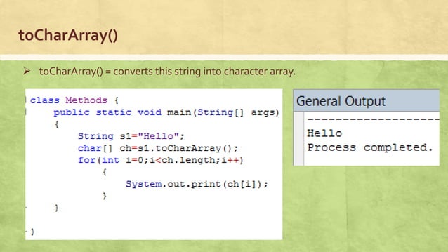 Java string handling | PPTX | Programming Languages | Computing