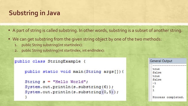 Java string handling