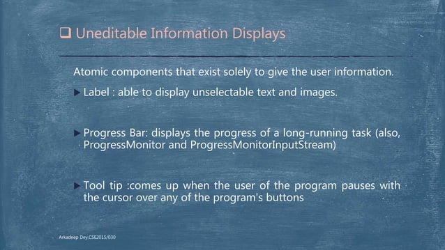 Java Swing | PPTX | Programming Languages | Computing